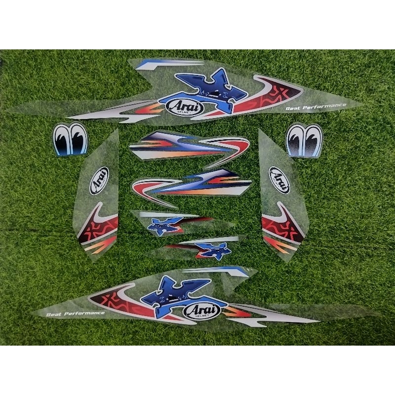 Jual Striping Sticker Beat deluxe 110i transparan design costume motif ...