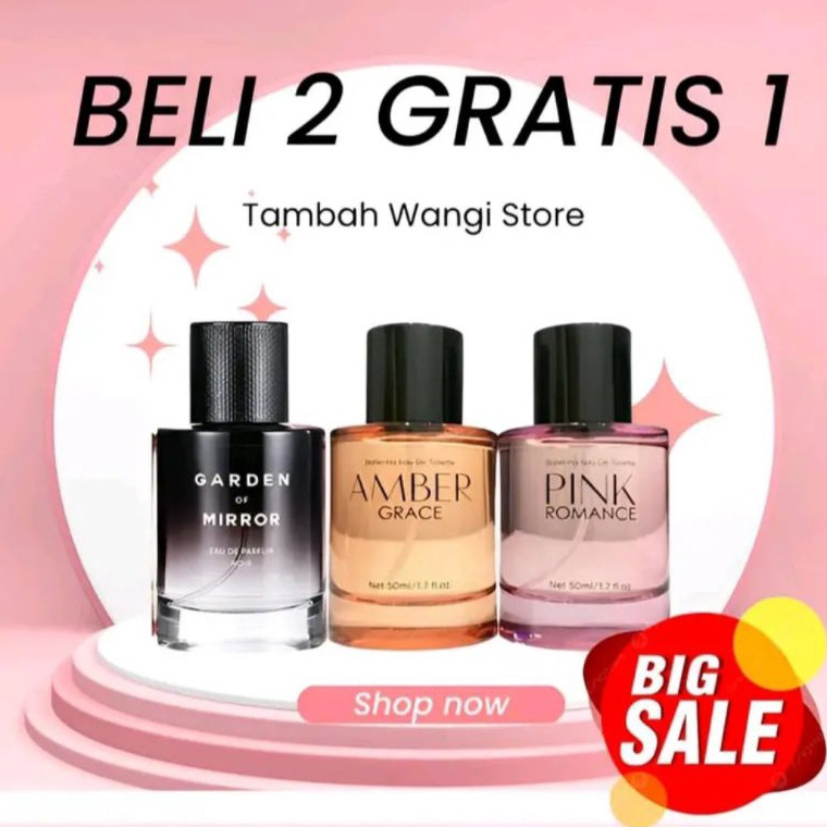 Jual KODE B34P Promo Parfum Miniso Pink Romance Amber Grace Garden Off ...