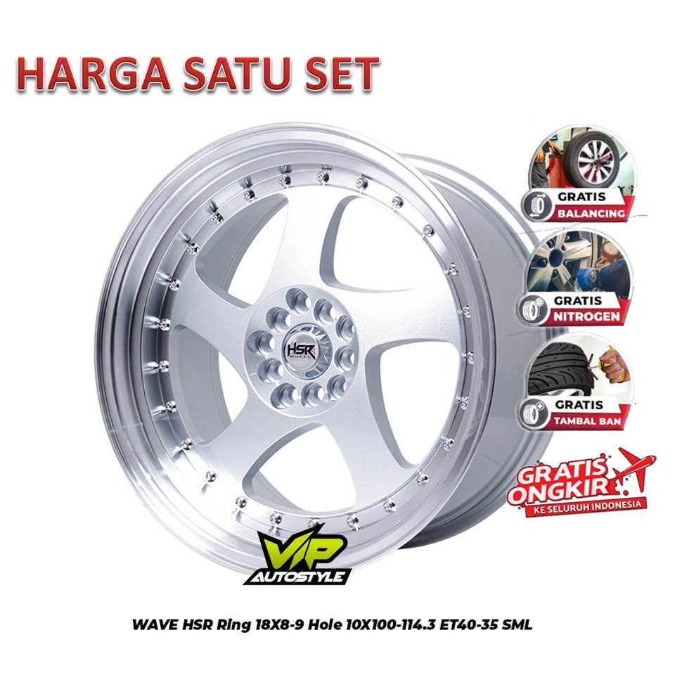 Jual Velg Celong R18 Altis FT86 vw Beetle Innova zenix camry Ring 18 HSR WAVE Pcd 5x100 dan ...