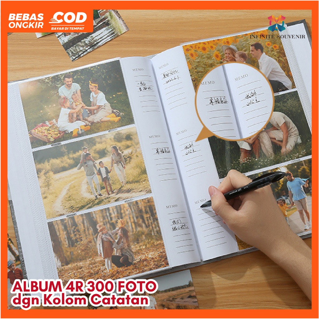 Jual RK 300 Foto 4R dengan Kolom Catatan / Buku Album Foto Isi 50 ...