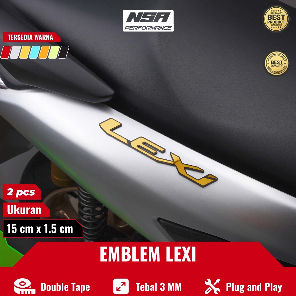 Jual Sale NSA 2PCS EMBLEM LEXI LOGO TIMBUL YAMAHA LEXI BUKAN STIKER ...