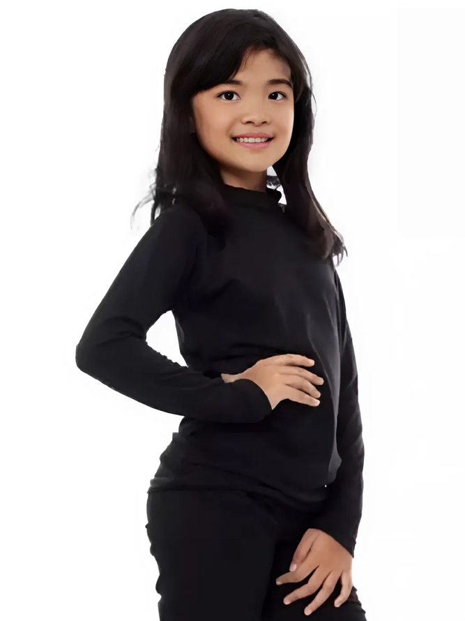 Jual MANSET ANAK 3-12 TAHUN LENGAN PANJANG HITAM DAN PUTIH | Shopee ...