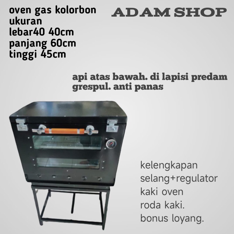 Jual OVEN GAS STAINLESS UKURAN 60x40x45 CM | Shopee Indonesia
