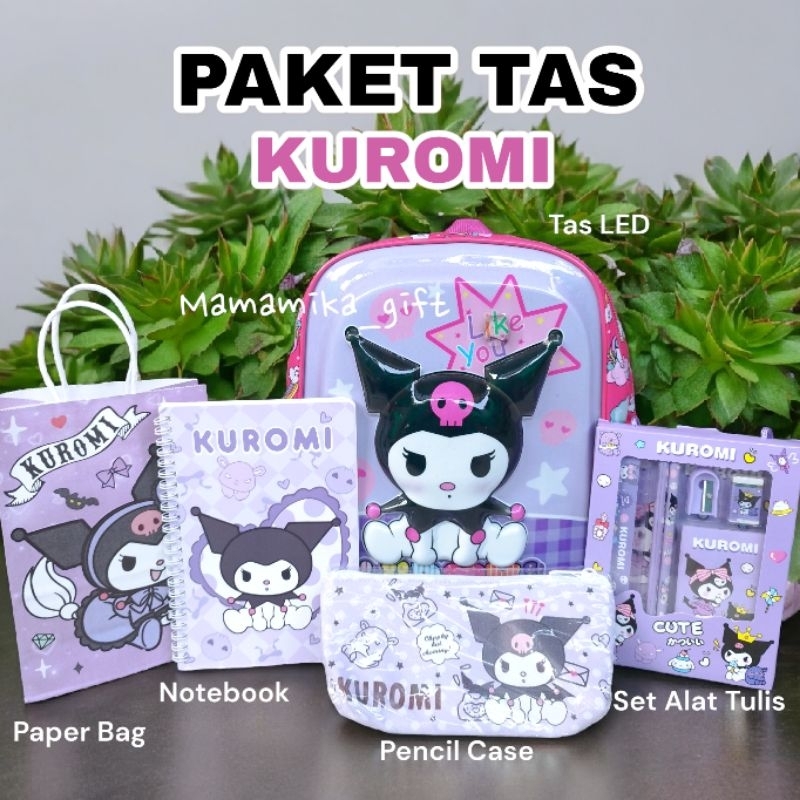 Jual PAKET TAKE ALL TAS RANSEL SEKOLAH KUROMI / KADO ULANG TAHUN ANAK SEKOLAH KUROMI | Shopee ...