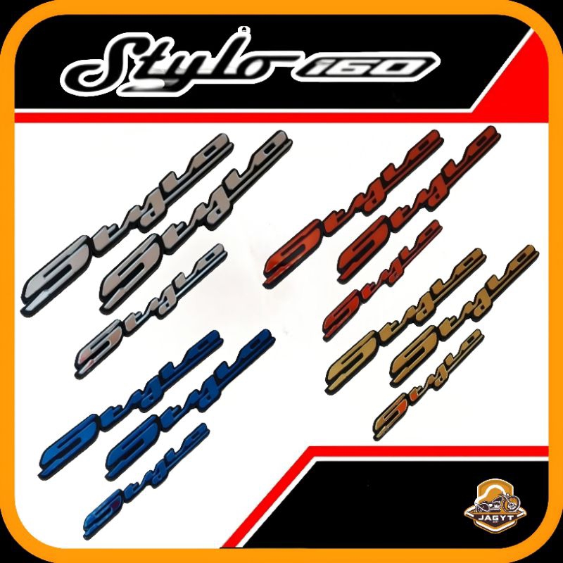 Jual EMBLEM LOGO 3D STYLO 160 AKRILIK AKSESORIS 3pcs | Shopee Indonesia