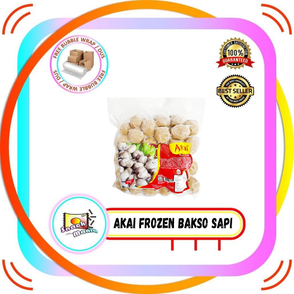Jual Akai Frozen Bakso Baso Beef Sapi 500 gr 50 Pcs | Shopee Indonesia