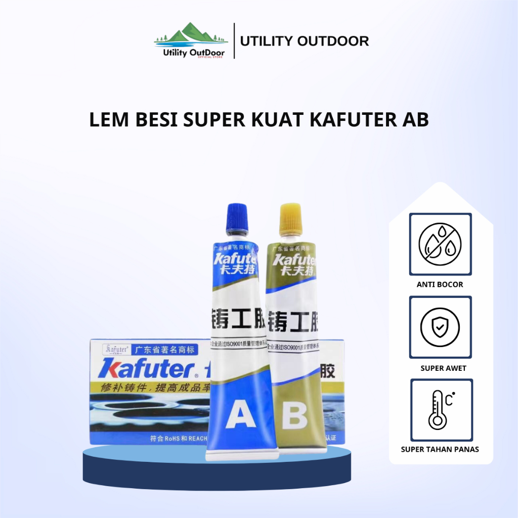 Jual [COD] Lem Besi Super Kuat Kafuter AB Asli, Lem Lem Pengecoran ...