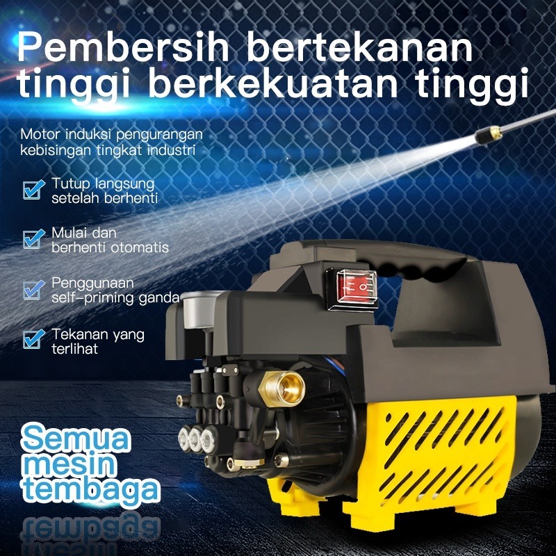 Jual 2200W mesin cuci mobil tekanan tinggi / Pressure washer/Jet cleane / Alat steam cuci motor ...