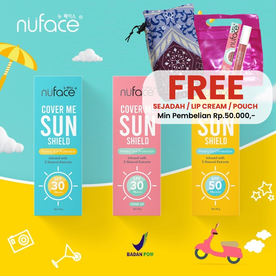 Jual Nuface Cover Me Sun Shield Nuface Sunscreen Wajah | Shopee Indonesia
