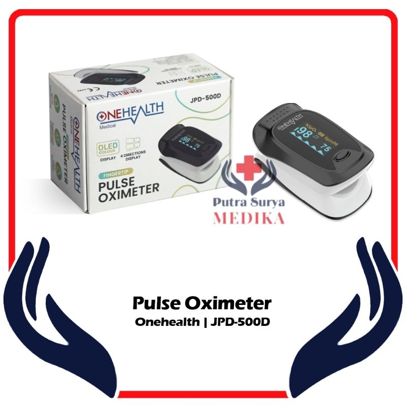 Jual Pulse Oximeter OneHealth JPD 500D OLED Saturasi Oksigen SPO2 ...