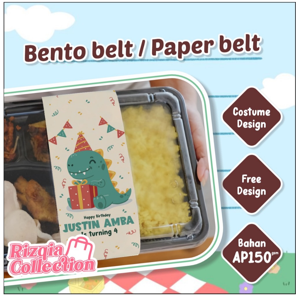 Jual PAPER BELT/ BENTO BELT CUSTOM/ SOUVENIR LUCU/ SOUVENIR CUSTOM/ PAPER BELT ULANG TAHUN ...
