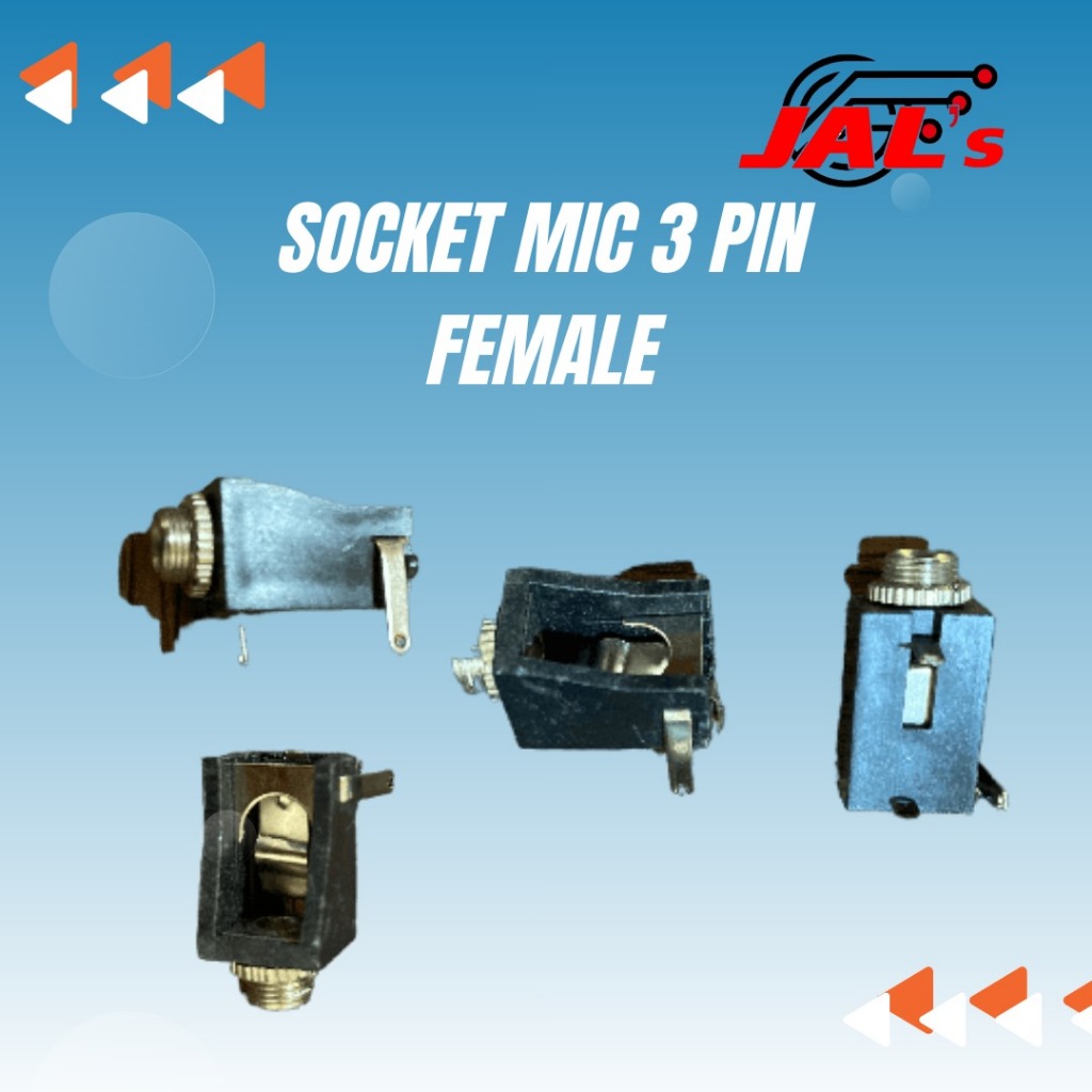Jual Socket Mic 3 Pin Female | Shopee Indonesia