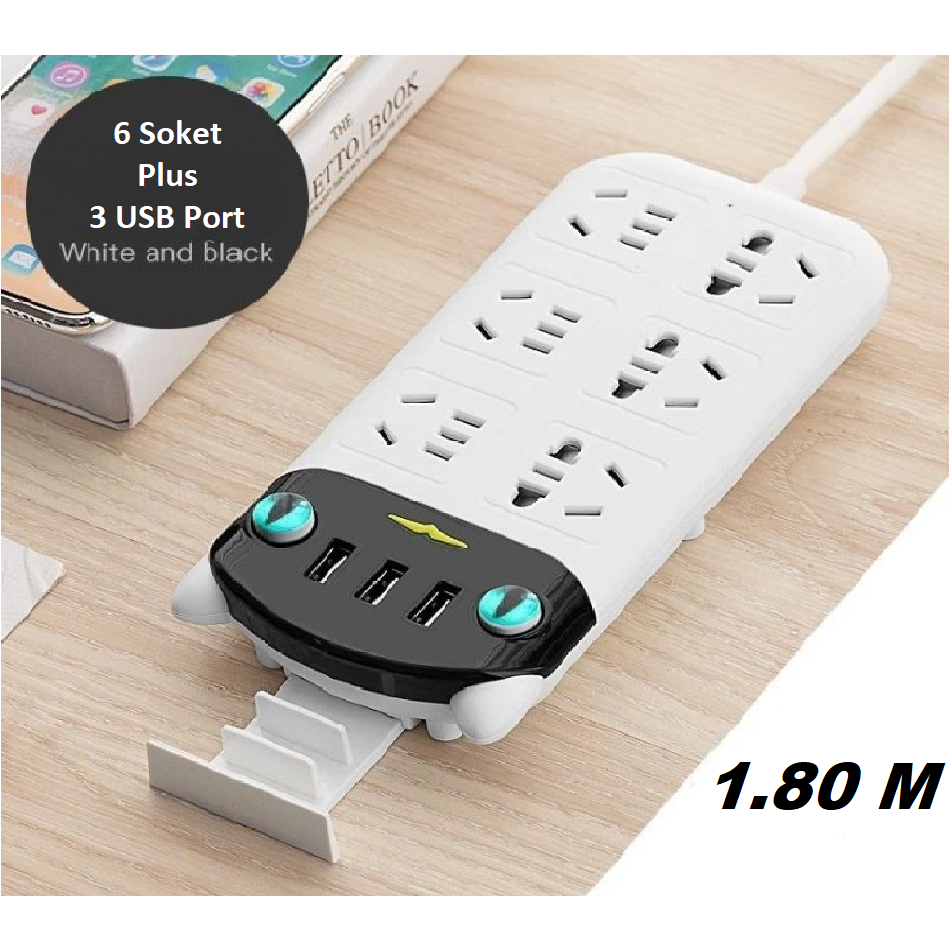 Jual Power Extension Socket USB Port Colokan Listrik Stopkontak Colokan ...
