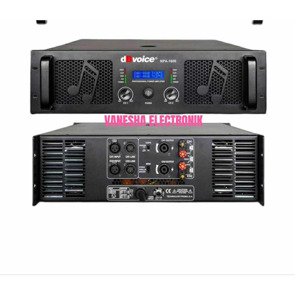 Jual Power dB Voice NPA 1600 / NPA1600 Amplifier Class GB Original Dbvoice | Shopee Indonesia
