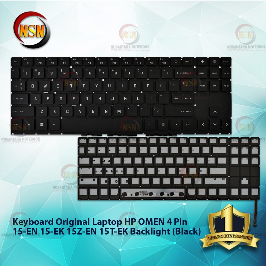 Jual Keyboard Original Laptop HP OMEN 4Pin 15-EN 15-EK 15Z-EN 15T-EK ...
