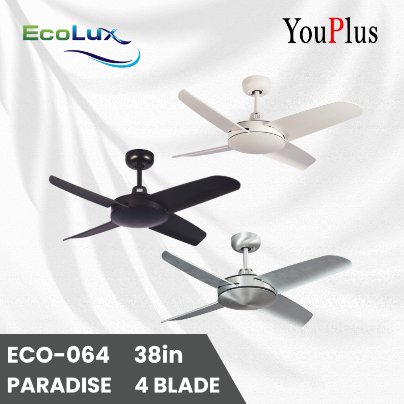Jual Ceilling fan Ecolux Eco-064 PARADISE /Kipas Angin Plafon /kipas ...