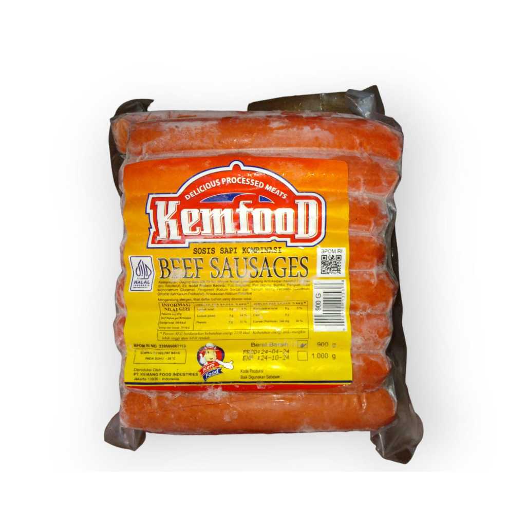 Jual Beef Sausage Sosis Sapi Kemfood 900 Gram | Shopee Indonesia