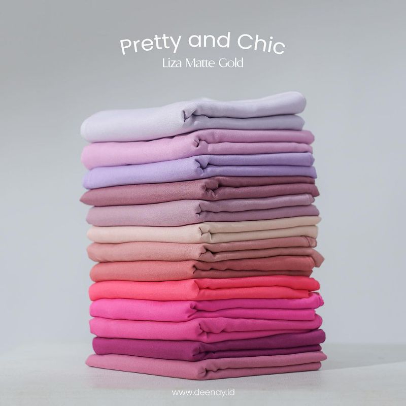 Jual LIZA MATTE GOLD DEENAY SCARVES POLOS ALL COLOUR | Shopee Indonesia