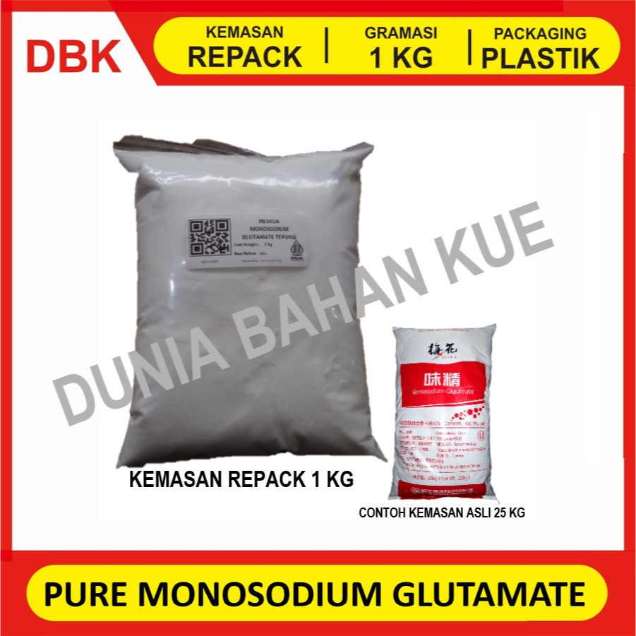 Jual PURE MONOSODIUM GLUTAMATE / MSG / PECIN / MICIN/ VETSIN TEPUNG|| 1 ...