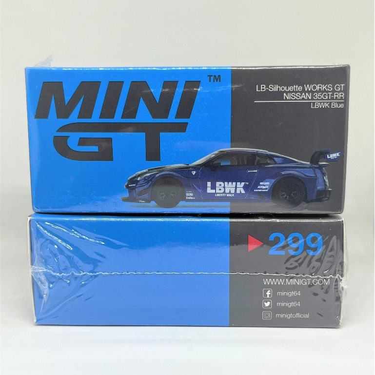 Jual MINI GT 299 LB SILHOUETTE WORKS GT NISSAN 35GT-RR LBWK BLUE ...
