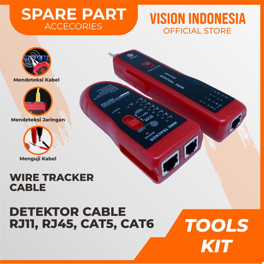 Jual Lan Tester Wire Tracker Kabel Jaringan Network Finder RJ45 RJ11 ...