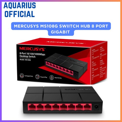 Jual 10 PCS Mercusys MS108G Switch Hub 8 Port Gigabit 10/100/1000Mbps | Shopee Indonesia