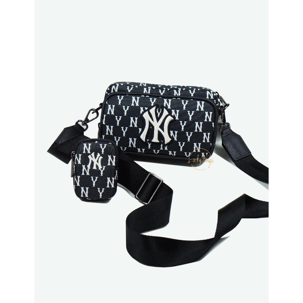 Jual MLB monogram mini new york yankees crossbody black (authentic ...