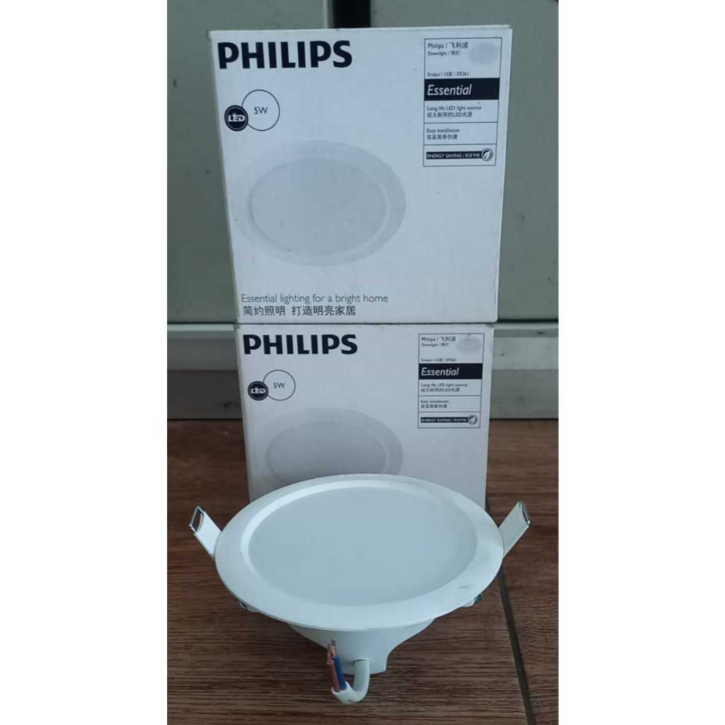 Jual Lampu Downlight Essential LED 5 W Pomeron Philips | Shopee Indonesia