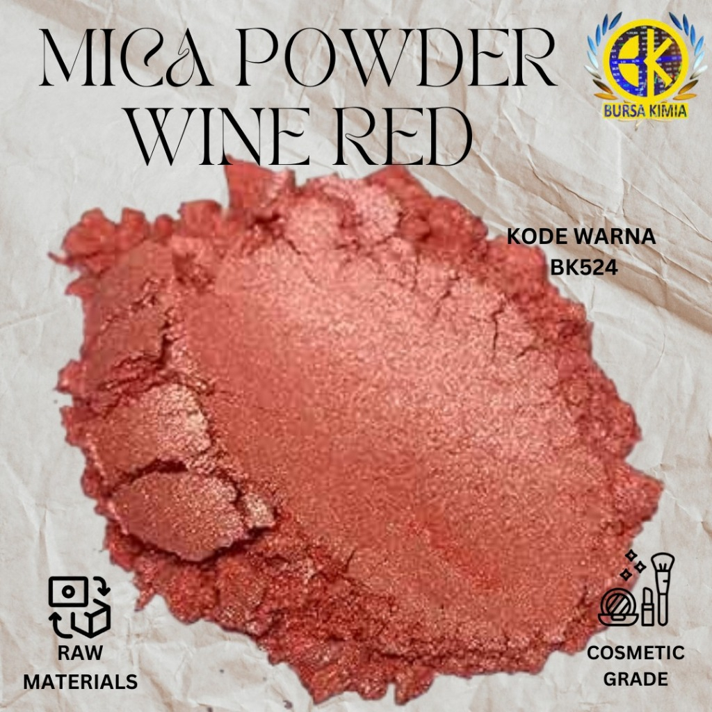 Jual Wine Red Mica Powder 1KG Bubuk Pewarna Resin Kosmetik Lilin DIY 1 ...