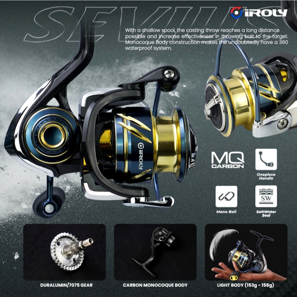 Jual reel iroly SEVIUS SW 1000 / 2000 | Shopee Indonesia