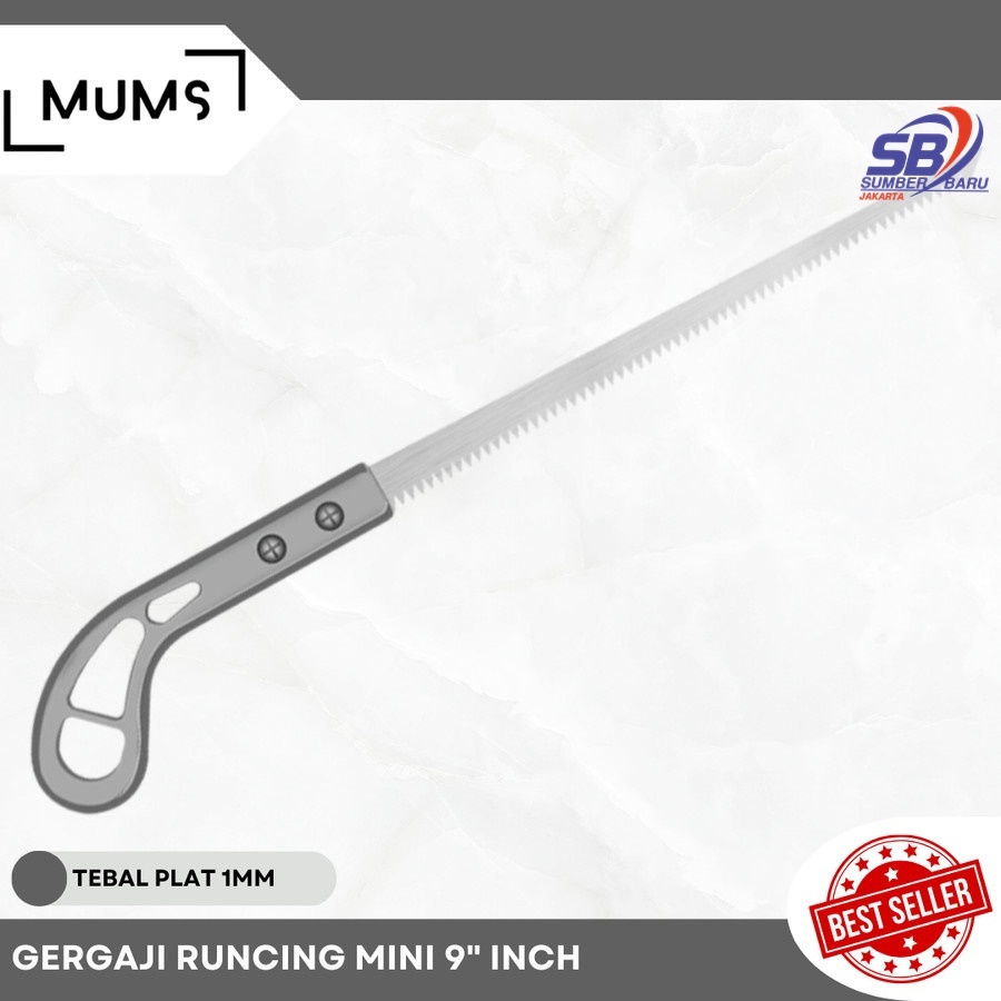 Jual Gergaji Runcing Mini 9" Inch / Gergaji Potong Dahan Ranting Pohon Kayu Bonsai Woodworking ...