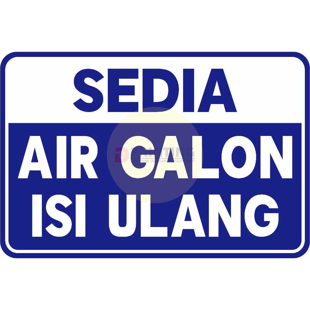 Jual STIKER SEDIA AIR GALON ISI ULANG | Shopee Indonesia