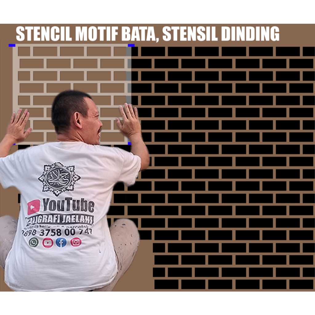 Jual Mal/stensil Motif Batu Bata, Stencil dinding | Shopee Indonesia