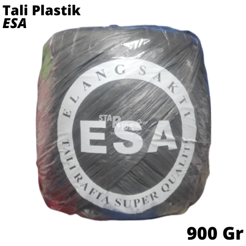 Jual Esa Tali Plastik Rafia Hitam Roll Besar Ukuran 900 Gram | Shopee ...
