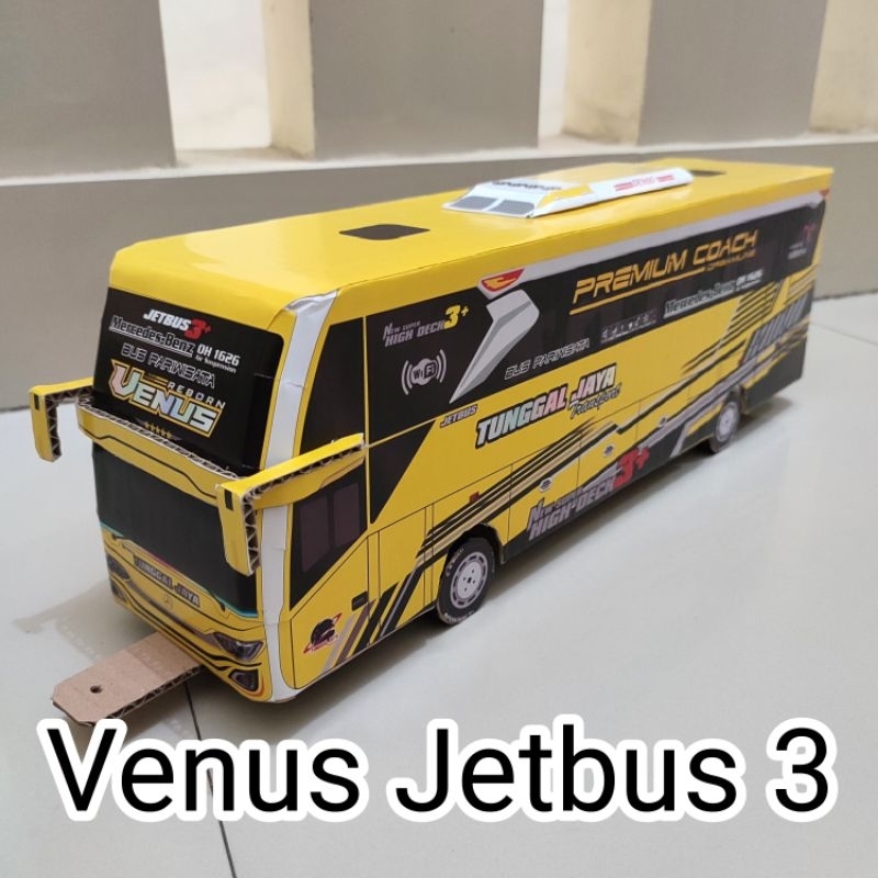 Jual Miniatur Mobil Bis dari Kardus Venus Jetbus 3 | Shopee Indonesia