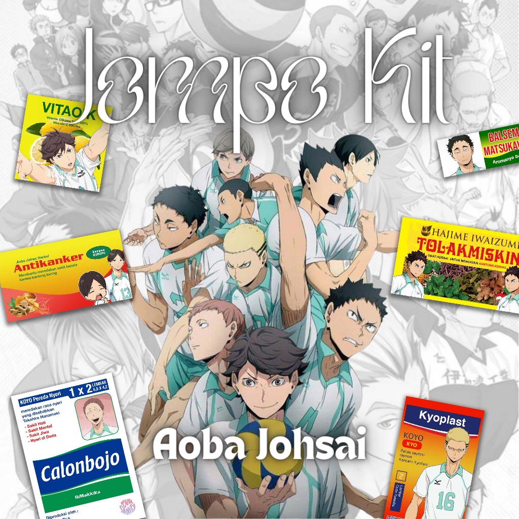 Jual AOBA JOHSAI HAIKYUU!! JOMPO KIT // SALONPAS, HANSAPLAST KOYO ...