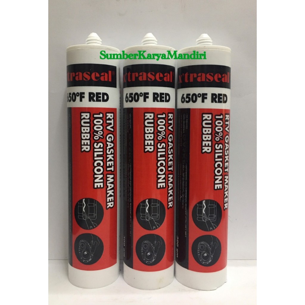 Jual Xtraseal Red RTV Silicone 650• F (300 ml) | Shopee Indonesia