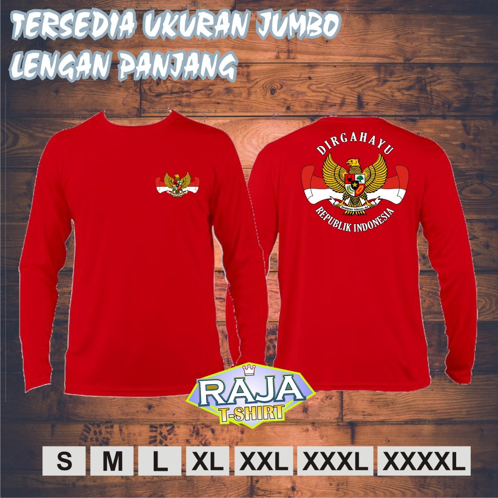 Jual KAOS DB GARUDA DIRGAHAYU REPUBLIK INDONESIA HUT RI 79 PANITIA AGUSTUSAN LENGAN PANJANG BISA ...