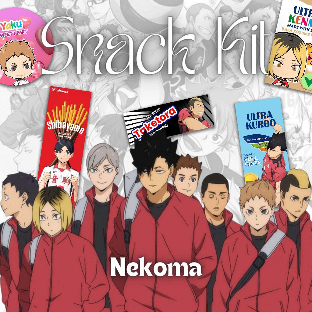 Jual NEKOMA HAIKYUU!! SNACK KIT // ULTRA MILK, POCKY, ULTRA MIMI, TOP ...