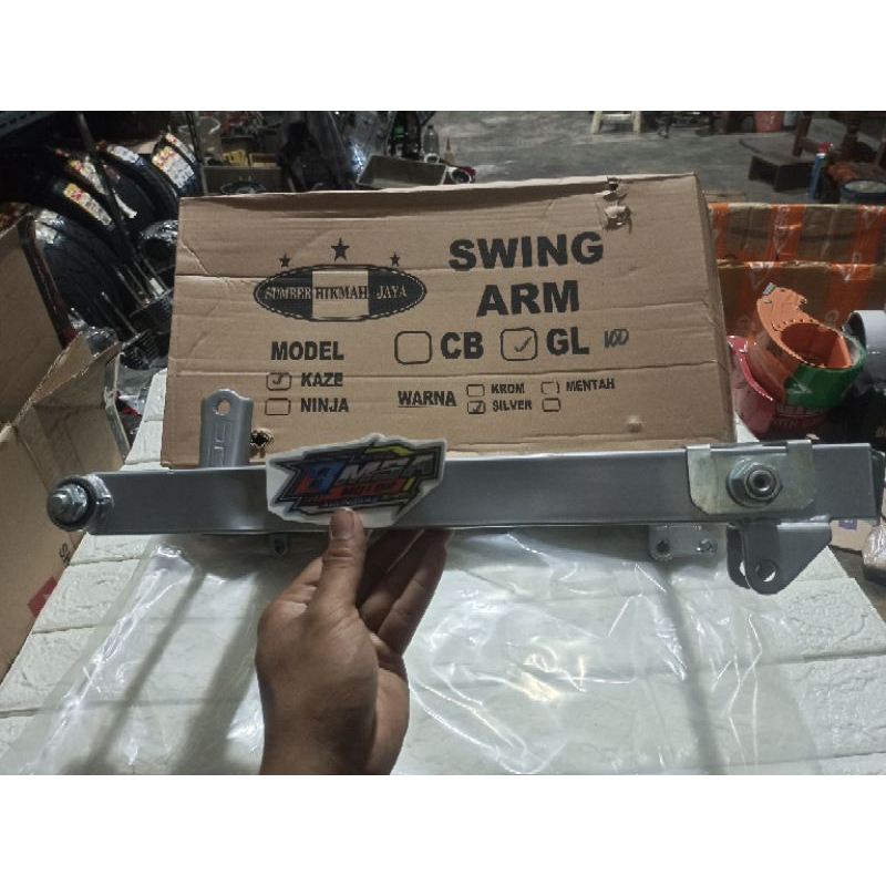 Jual ARM KAZE PNP CB GL GL100 MP FULLSET SILVER MENTAH CROM MERK SHJ ...