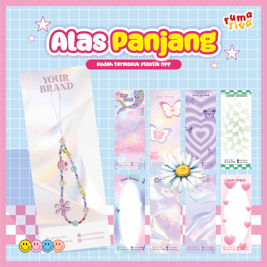Jual [+PLASTIK] ALAS PACKAGING GELANG STRAP MASK AKSESORIES KALUNG ...