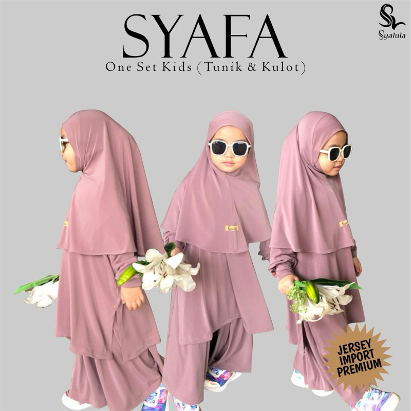 Jual Syafa One set kids Jersey Premium by Syalula (Hanya Tunik & Kulot ...