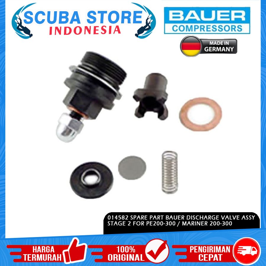 Jual 014582-KD Spare Part Bauer Compressor Discharge Valve Stage 2 Poseidon PE100 Original ...