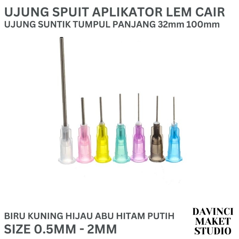 Jual Ujung Jarum Suntik Spuit Lubang Besar Untuk Lem Pasta Gel Siongka ...