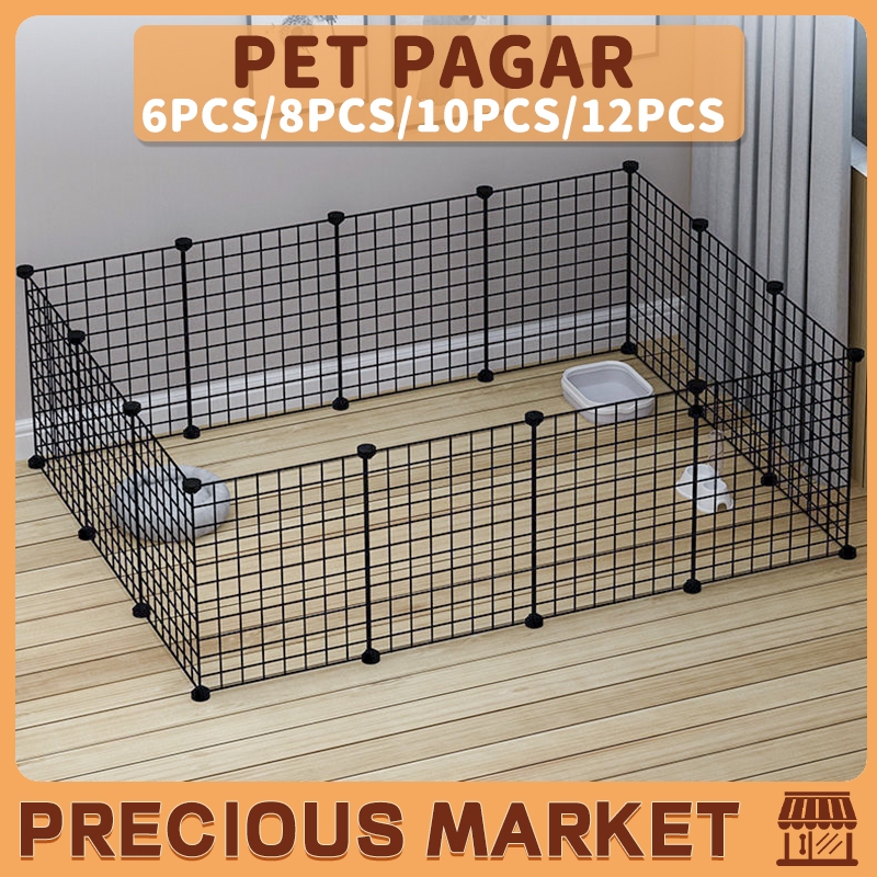 Jual 6/8/10/12Pcs Pet fence Kandang Kucing Kandang Pagar Kucing Anjing ...