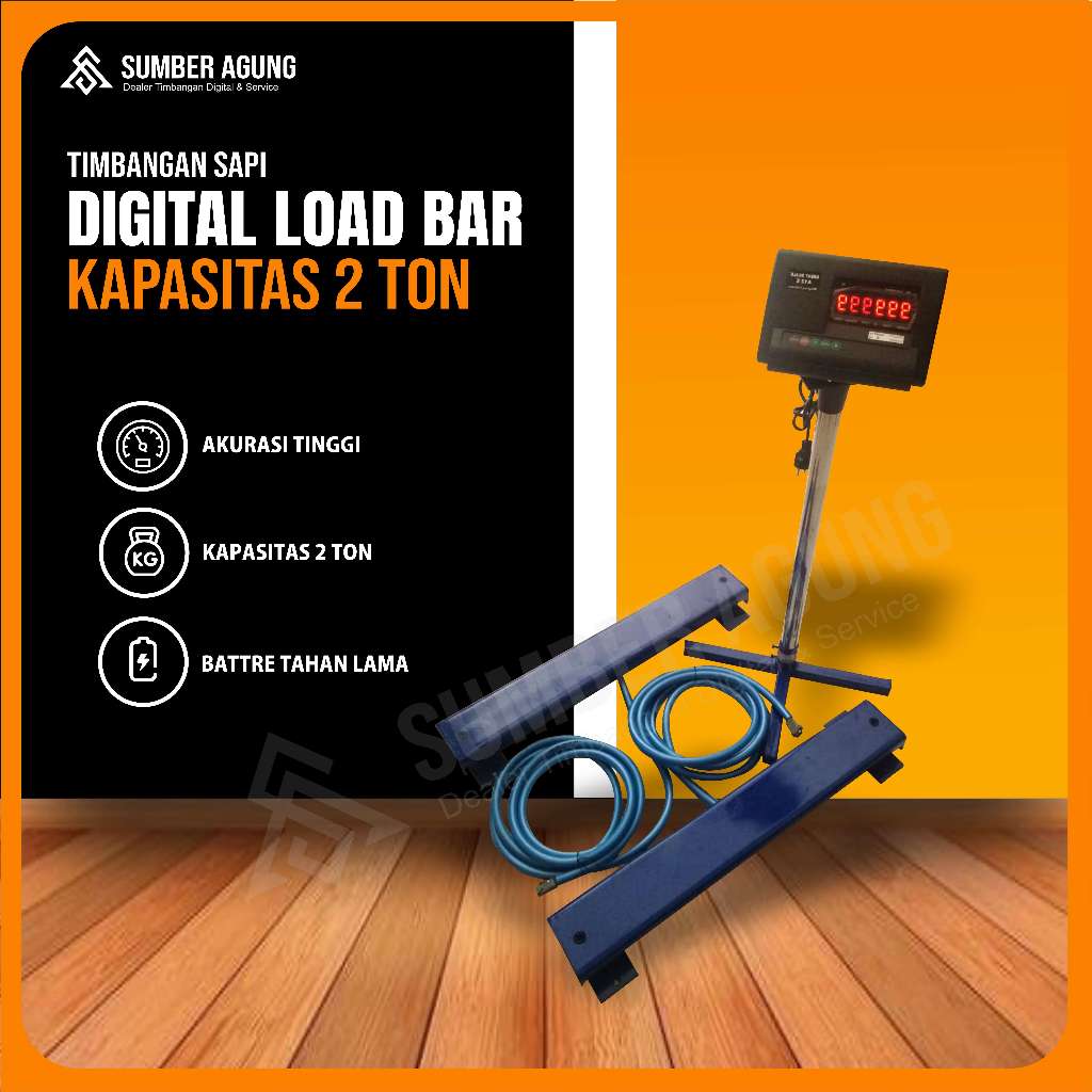 Jual Timbangan Sapi/Timbangan Hewan Ternak Digital model load beams ...