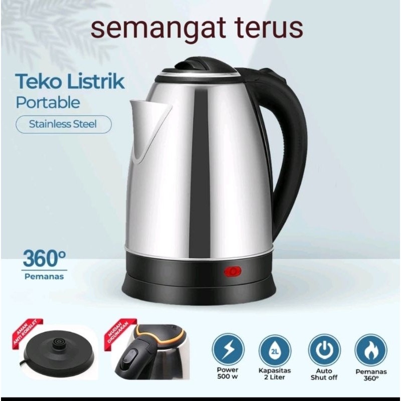 Jual Teko Listrik 2Liter High Quality/Teko Pemanas Air | Shopee Indonesia