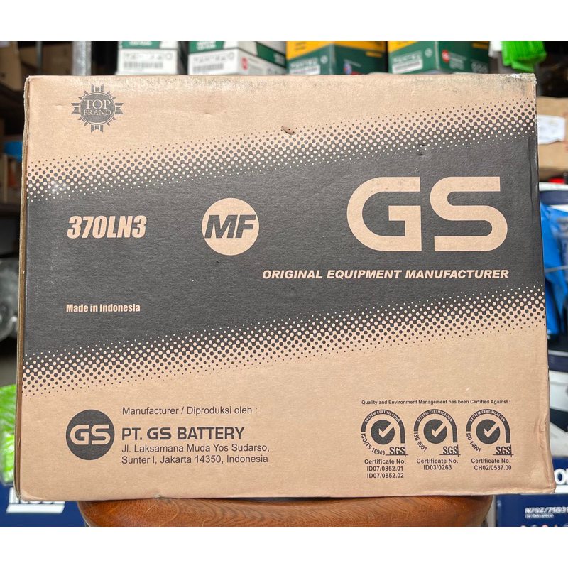 Jual Aki GS MF 370LN3 / LN3 Maintenance Free Accu Kering Toyota Inova Reborn Diesel New Fortuner ...