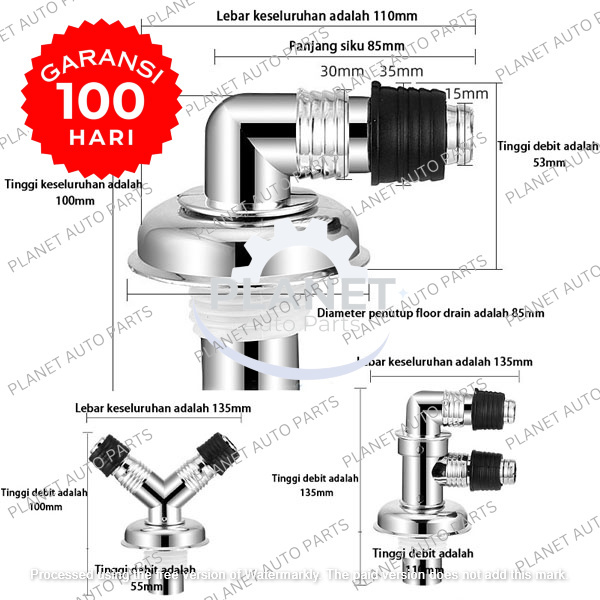 Jual Floor Drain Mesin Cuci Floor Drain set Floor Drain Mesin Cuci Full ...