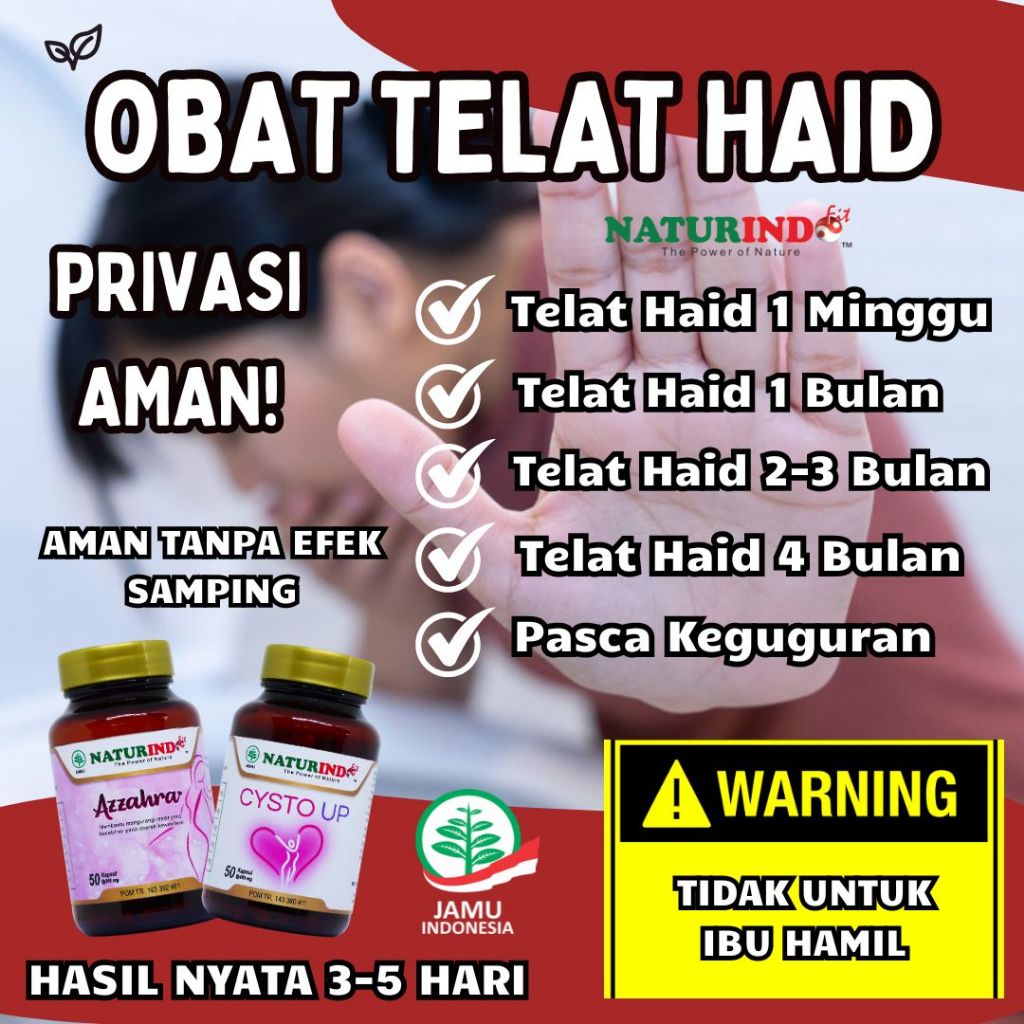 Jual Jamu Pelancar Haid Obat Telat Haid Telat 1 2 3 4 Bulan Paling ...